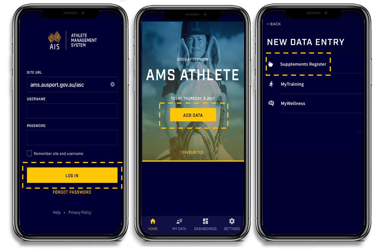 AMS - Supplement Register – Australian Institute of Sport